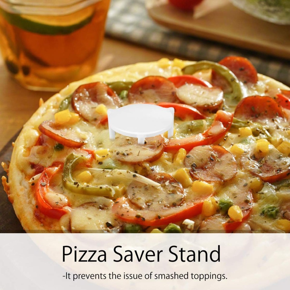 White Plastic Pizza Tripod Stack 100 PCS for Restaurant Container Pizza ...