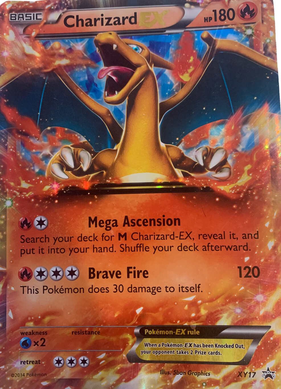 Pokémon TCG Charizard-EX XY Black Star Promos XY17 Holo Promo | eBay