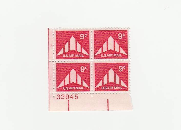 Scott C77 US Delta Wing Plane Plate Block Air Mail M/NH O/G | eBay