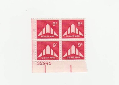 Scott C77 US Delta Wing Plane Plate Block Air Mail M/NH O/G | eBay