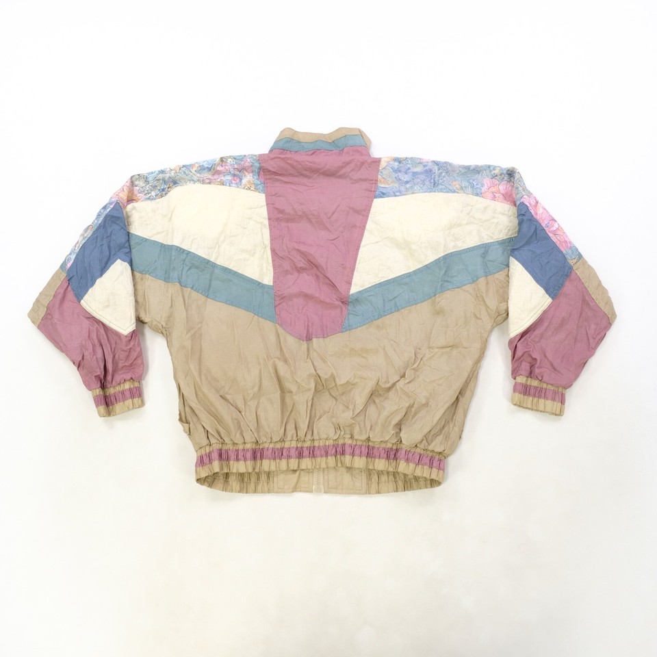 Rare Vintage ACTIVE STUFF Color Block Pattern Full Zip Track Jacket 80s ...