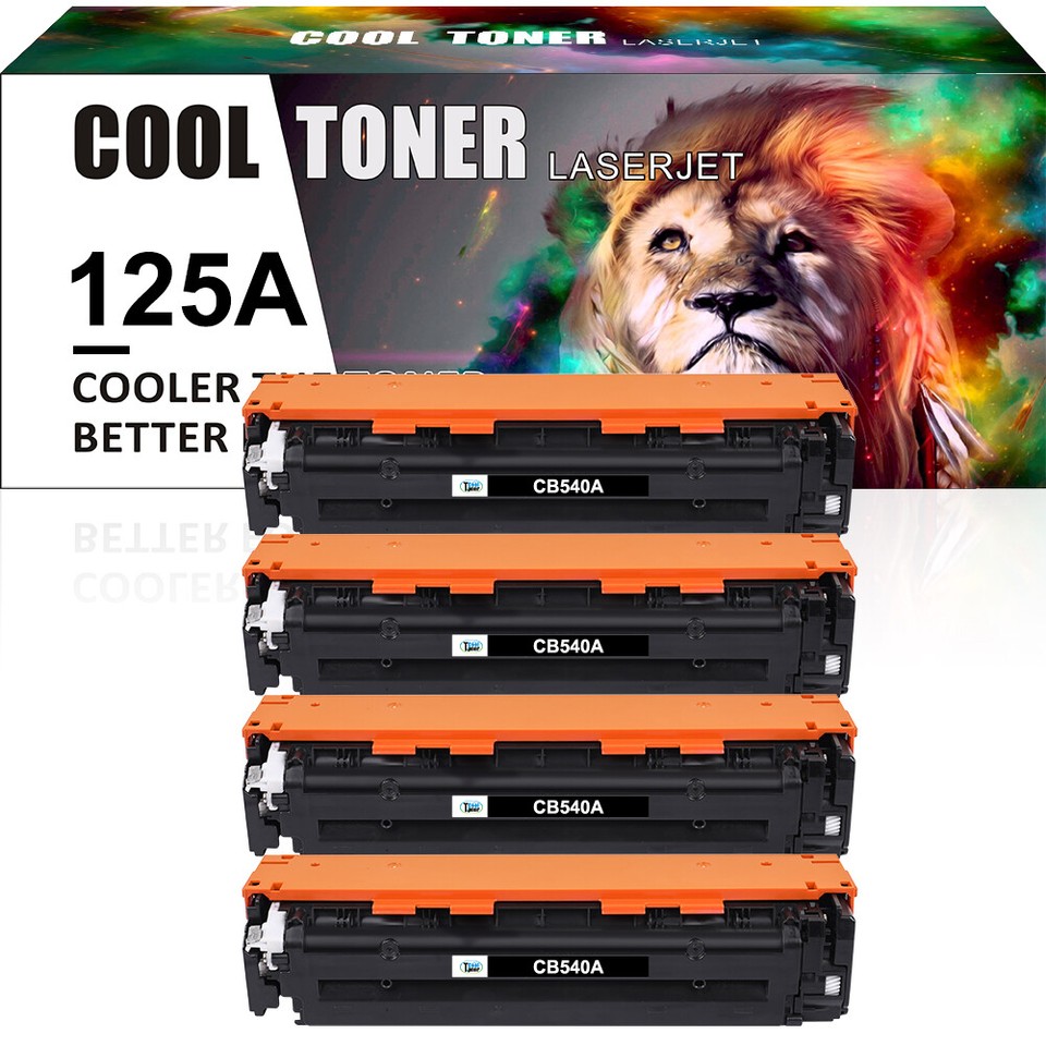 Toner Compatible with HP 125A CB540A Laserjet CP1215 CP1518ni CM1312 ...