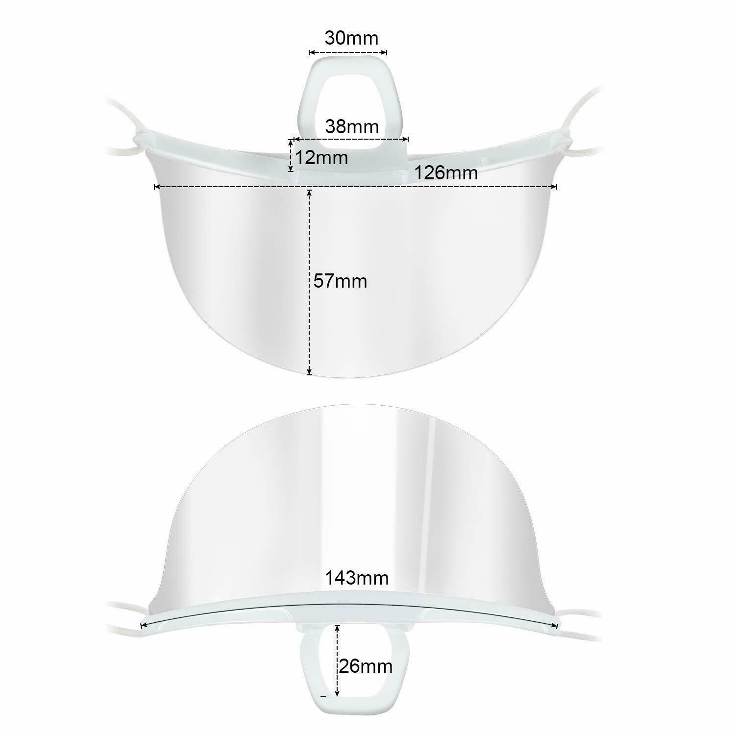 Reusable Mouth Guard Spit Shield Protection Blocker Plastic Clear 10 ...