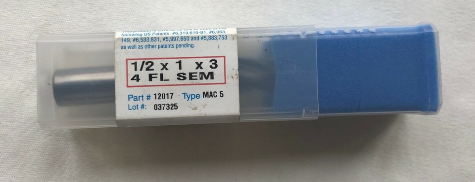 SP3 Diamond Cutting Tools End Mill 1/2 x 1 x 3 4 FL SEM 12017 | eBay