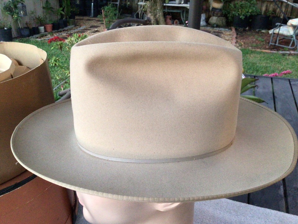 Vintage EXCELLENT Stetson Open Road 1940s 25 Taupe Custom SHAPE 7-1/8 ...