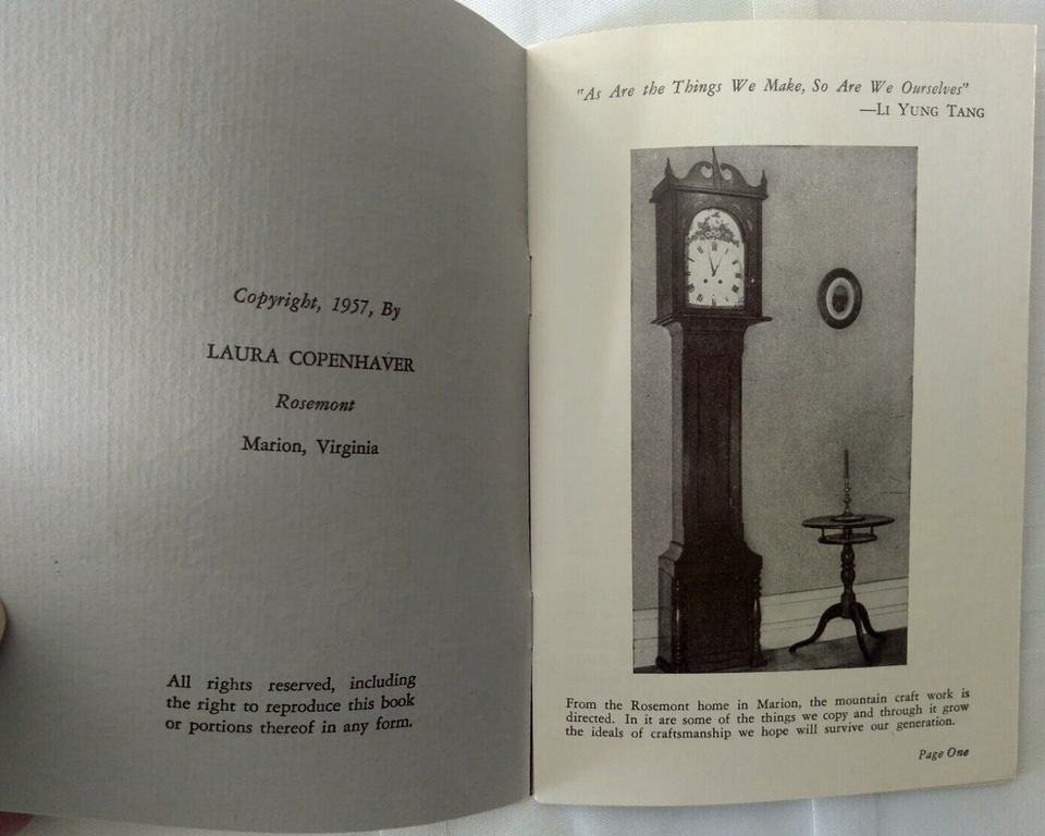 Rosemont Catalogue Colonial Revival Furniture & Textiles Laura ...