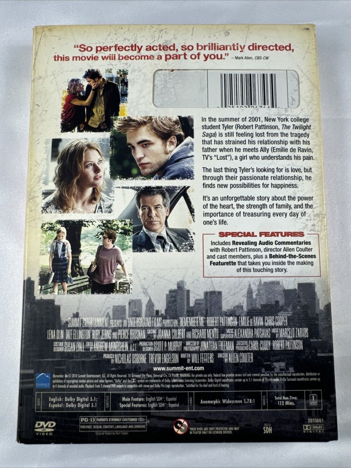 Remember Me (DVD, 2010) 25192067464 | eBay