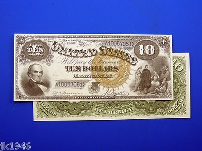 Reproduction $10 1880 LT US Paper Money Currency Copy | eBay