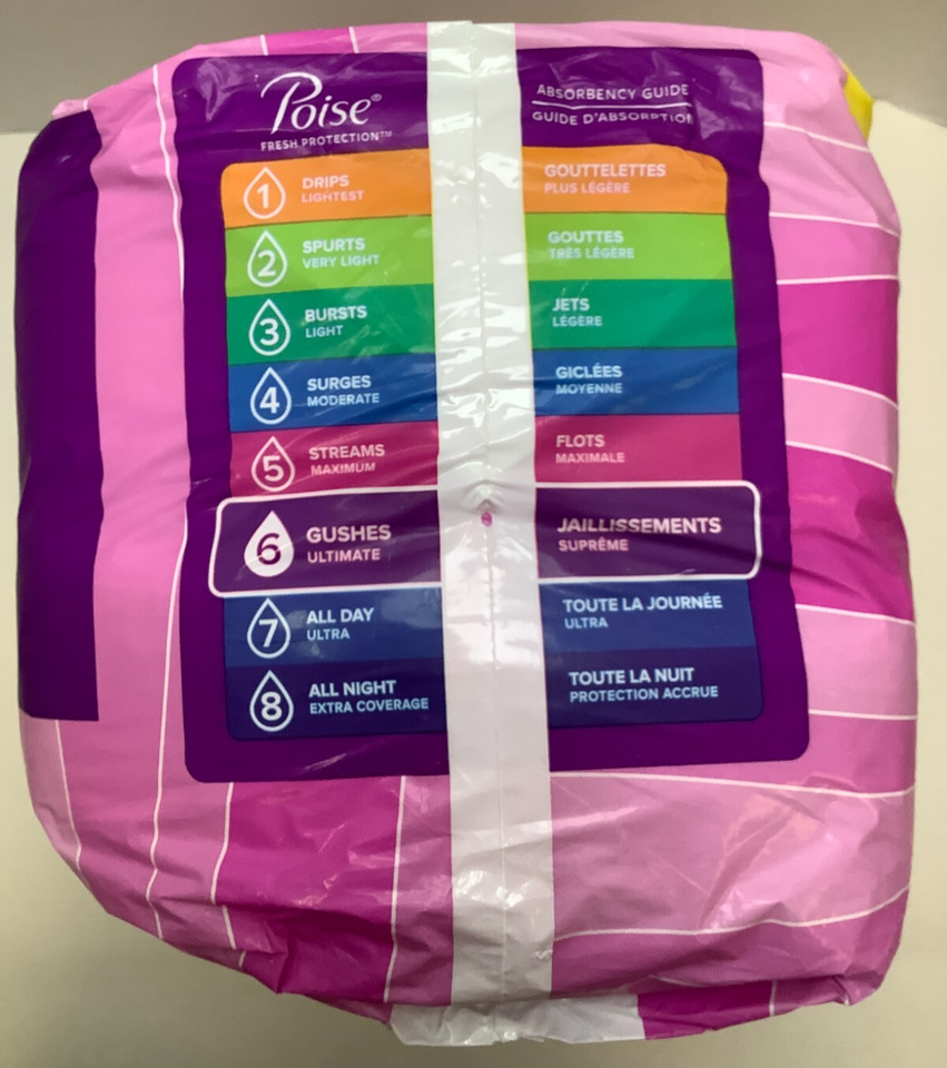 Poise Fresh protection Pads #6, Ultimate, Regular, 4 Opened/Disheveled ...
