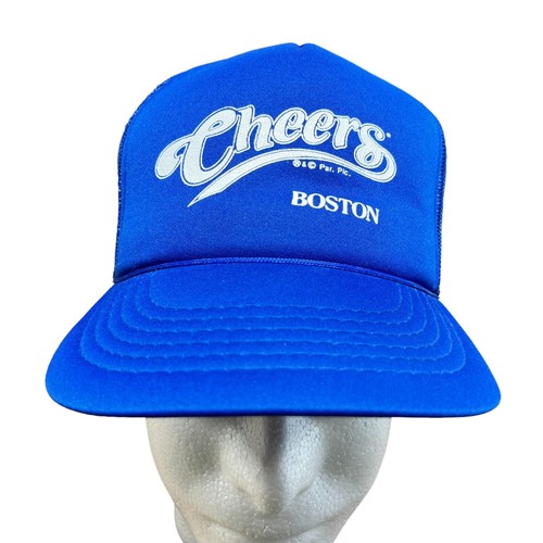 Vintage 90's Cheers Boston Blue Snapback Trucker Hat | eBay