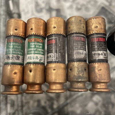 (5) Bussmann Fusetron (4) FRN-R-30 (FRN-R-30) 30Amp 250V | eBay