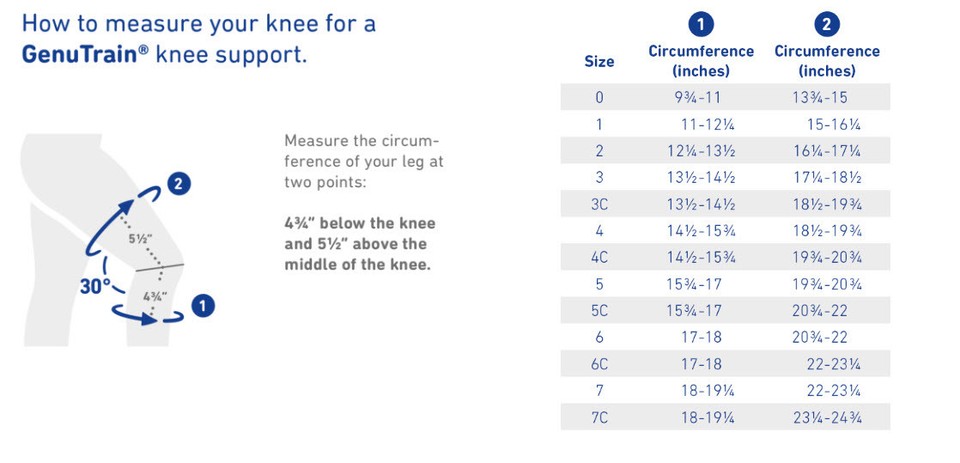 Bauerfeind GenuTrain Size 2 Knee Joint Brace Patella Support ACL ...