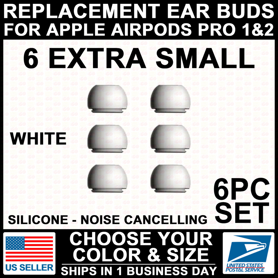 3-PAIRS Ear Bud Tip For Apple AirPod Pro 1&2 Replacement Silicone ...