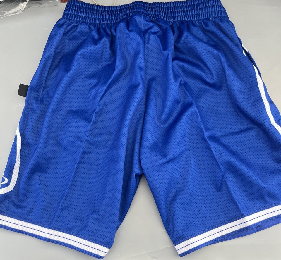 Men's Mitchell & Ness Blue/Yellow NFL Los Angeles Rams Big Face Shorts ...
