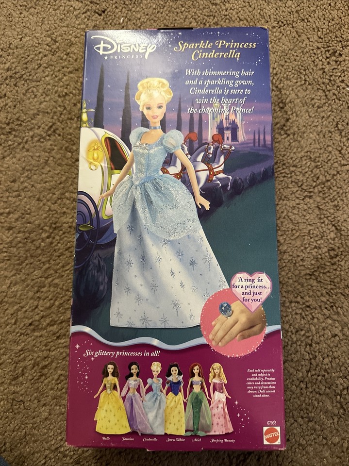Mattel Disney SPARKLE PRINCESS CINDERELLA New In Box Barbie Style | eBay