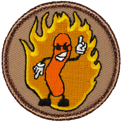 Cool Boy Scout Patrol Patch! - #741 The Flaming Cheeto Patrol! | eBay