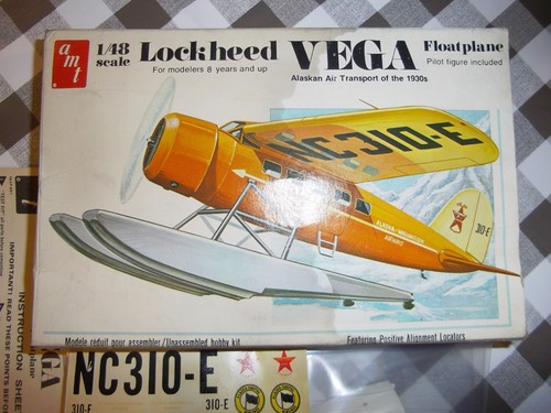 LOCKHEED VEGA Hydravion- Kit AMT T637 - Made in USA de 1973 scale 1/48 ...