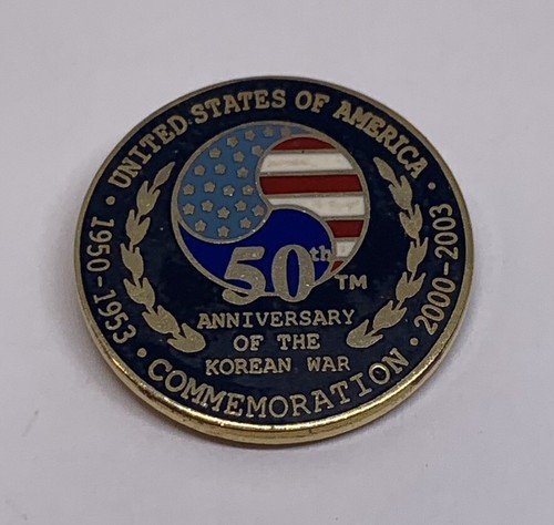 Commemorative 50Th Anniversary Of The Korean War 2000-2003 Lapel Pin ...
