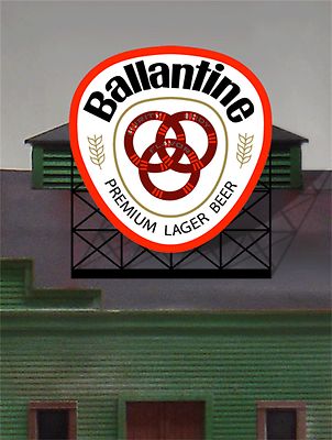 Miller's Ballantine Lager Beer Animated Neon Sign O/HO 88-0501 Free ...