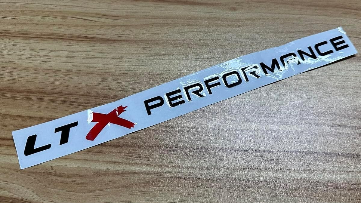 2Pc LTX Performance Hood Sticker LT1 LT4 Stickers Vinyl Decals (Black ...