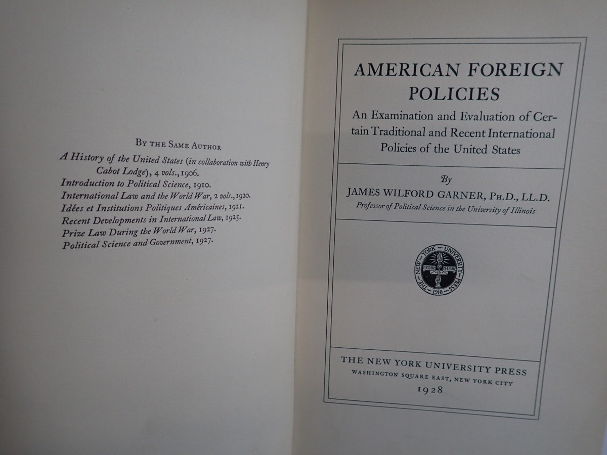 American Foreign Policy 1920s Ch 7 The Twenties (1919–1929) Mrs