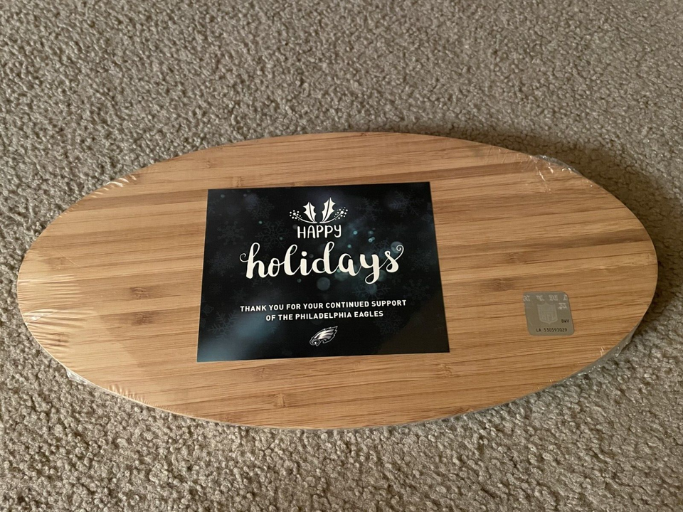 PHILADELPHIA EAGLES SEASON TICKETS SGA GIFT CUTTING BOARD THICK WOOD ...