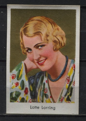 Lotte Lorring Vintage Movie Trading Cigarette Card Salem 246 | eBay ...
