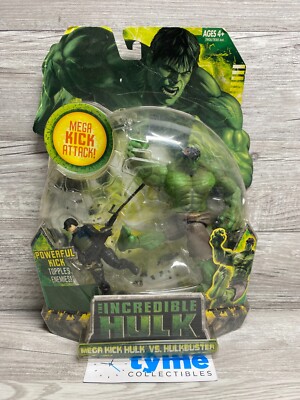 NEW Incredible Hulk Mega Kick Hulk vs Hulkbuster Movie figures 2008 ...