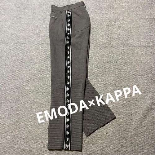 EMODA KAPPA Collaboration Houndstooth Pattern Line Tape Pants | eBay
