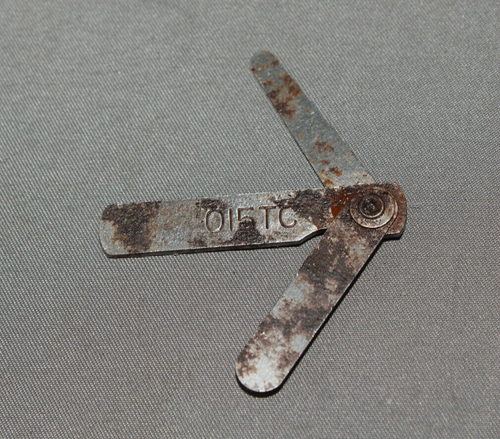 VINTAGE DISTRIBUTOR POINTS / SPARK PLUG FEELER GAUGE UNBRANDED | eBay