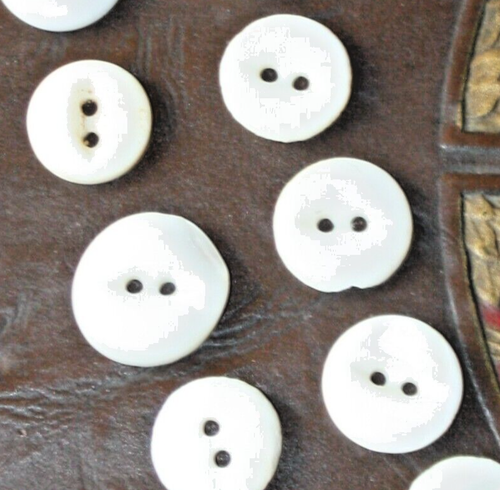 20 Antique Shell Buttons Victorian Appear Handmade Slight Differences ...