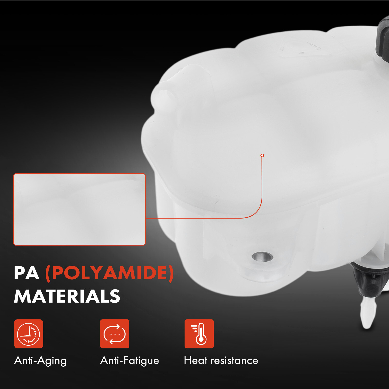 Coolant Expansion Tank Reservoir w/Cap for Mercedes-Benz W447 Metris ...