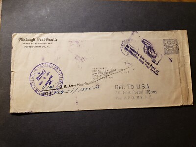 APO 9 VENWEGEN, GERMANY, ETO 1944 WWII Army Cover 39th Infantry ...