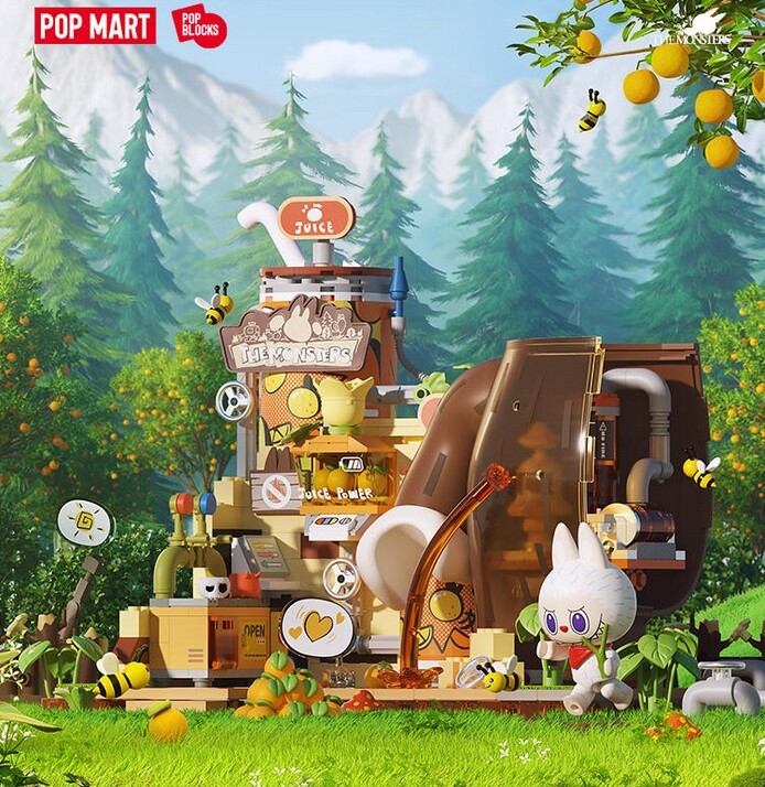 Labubu Forest Secret Base Series Building Blocks Set Figure Collection ...