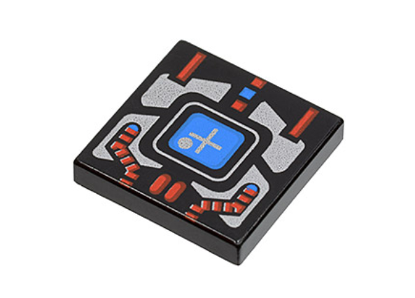 LEGO DIALS CONTROL PANEL RADAR SCREEN KEYPAD MONITOR GAUGE PRINTED ...