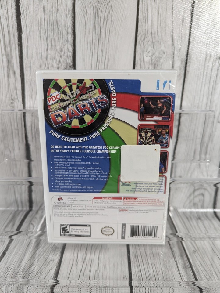RARE NEW SEALED PDC World Championship Darts (Nintendo Wii, 2009) Toys ...
