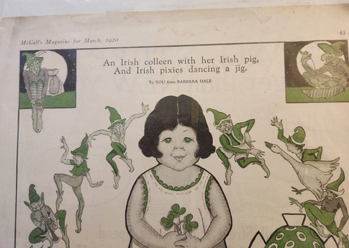 Antique Rare paper dolls: McCall's: Irish Colleen | eBay