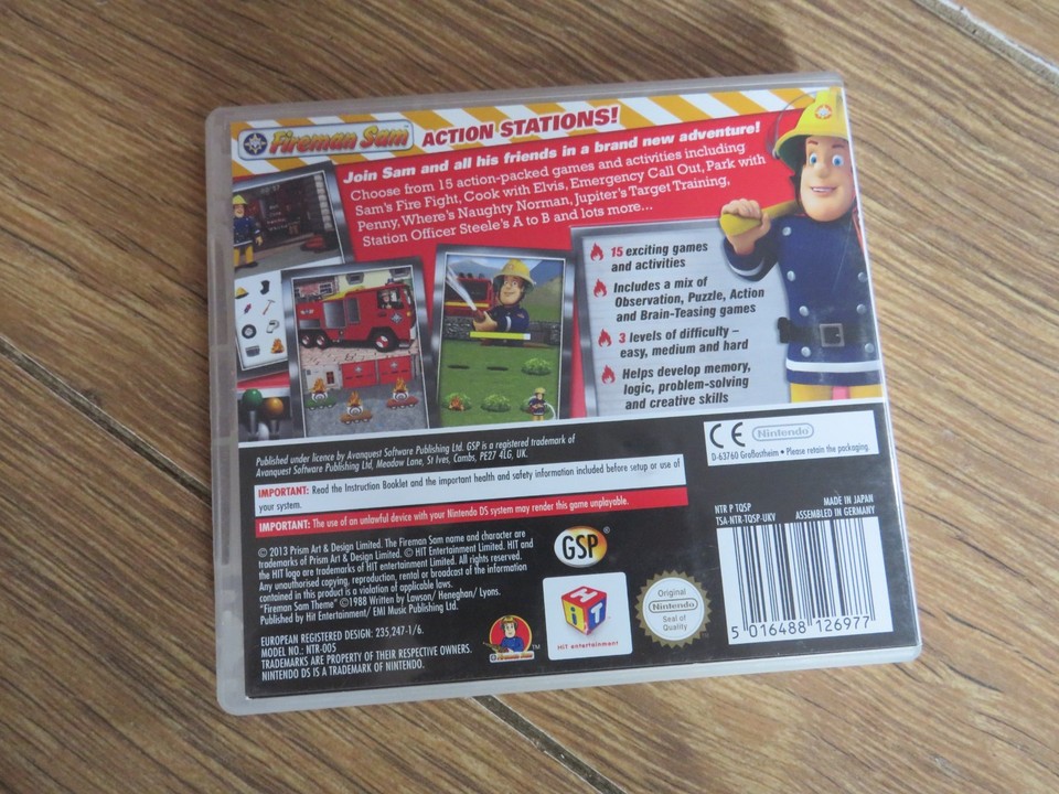 Fireman Sam Action Stations ! DS Nintendo uk tracked delivery | eBay