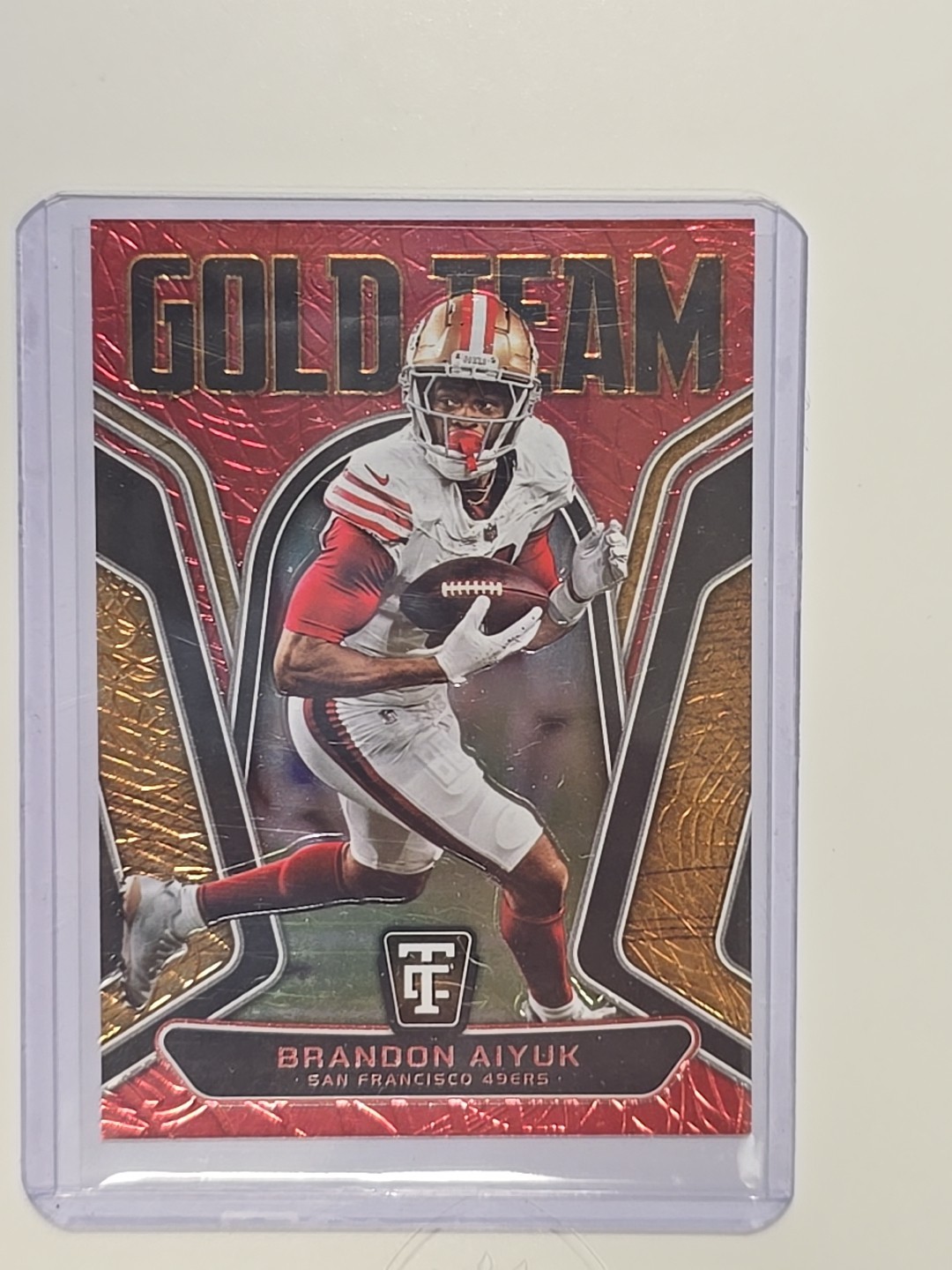 Brandon Aiyuk 2024 Totally Certified #10 Gold Team - Mirror Platinum ...