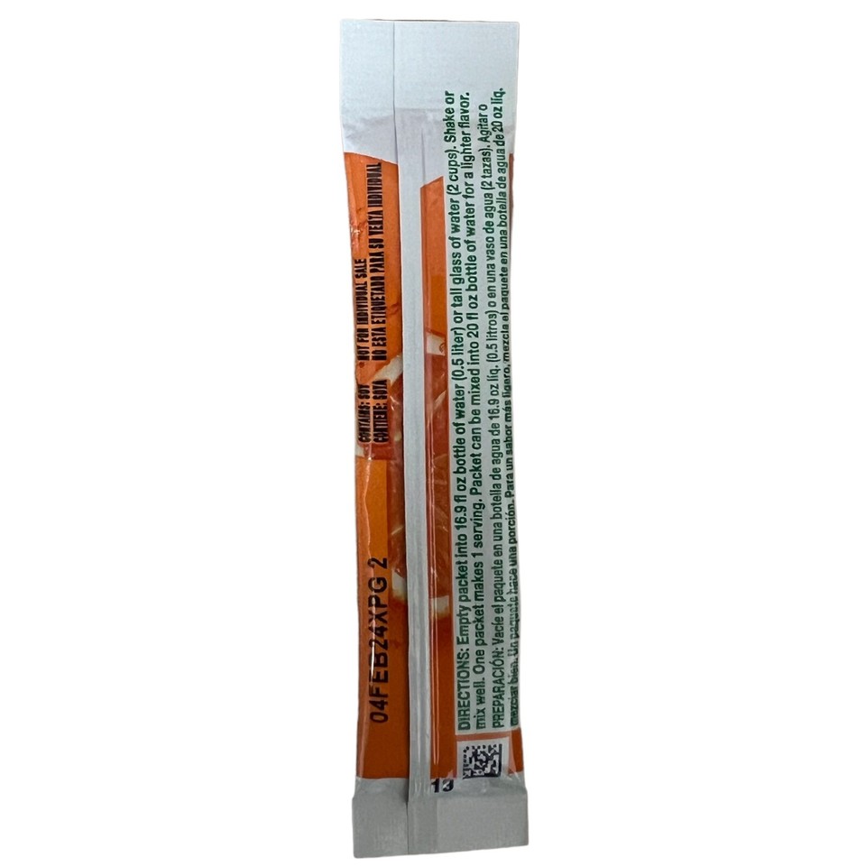 TANG Zero Sugar SINGLES TO GO Drink Mix Orange Tang 24 Packets No Box ...