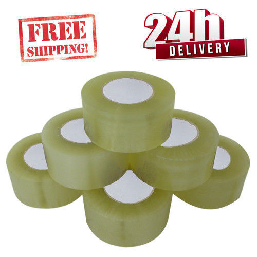 EXTRA STRONG CLEAR BIG TAPE PARCEL PACKING TAPE 48MM X150M - 36 ROLLS ...