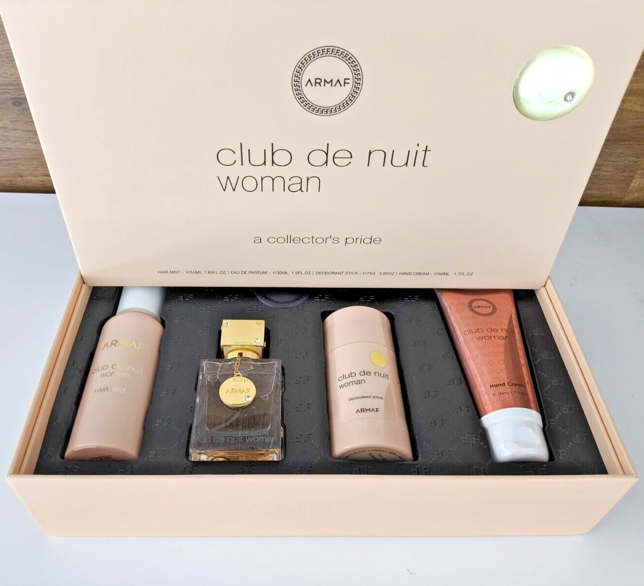 ARMAF CDN FOR WOMEN SET 4 PC 1.0 EDP/55ML HAIRMIST/2.5 DEO STICK/50ML ...