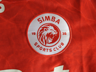 FC Simba 2022 Home Jersey #25 Moses VG Red Shirt Size L Football Soccer ...