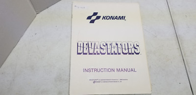 Devastators konami 1988 arcade video game Manual #4419 | eBay