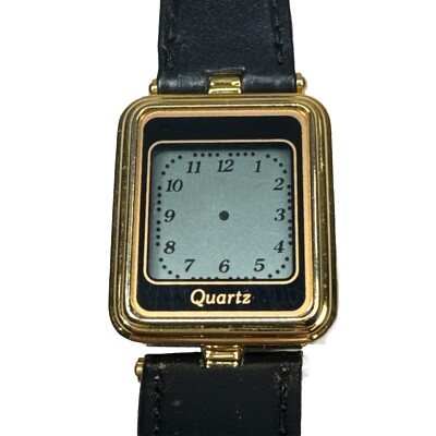 INOX LCD Quartz Watch Black Band Unusual Digital Hands Rare NEEDS ...
