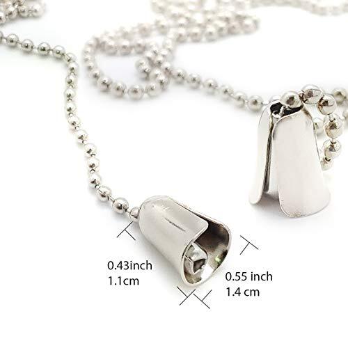 Beaded Pull Chain Extension with Connector for Ceiling Light Fan Silver ...