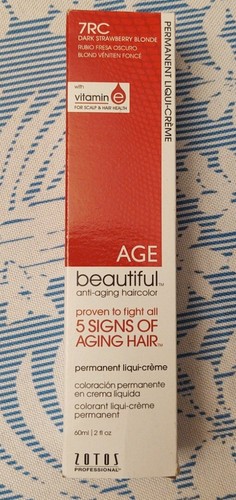 Zotos Age Beautiful Hair Color Permanent 7RC Dark strawberry blonde ...