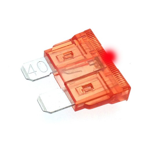 40A LED STANDARD BLADE Fuse Car Auto 40 Amp Glows when it Bows ATO ...