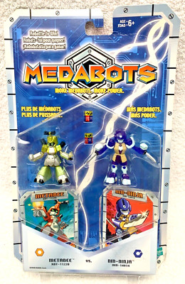 VTG NIP Hasbro Carded 2-pack MEDABOTS Metabee vs. Nin-Ninja Action ...