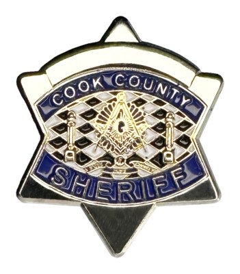 COOK COUNTY SHERIFF STAR LAPEL PIN: Masonic | eBay